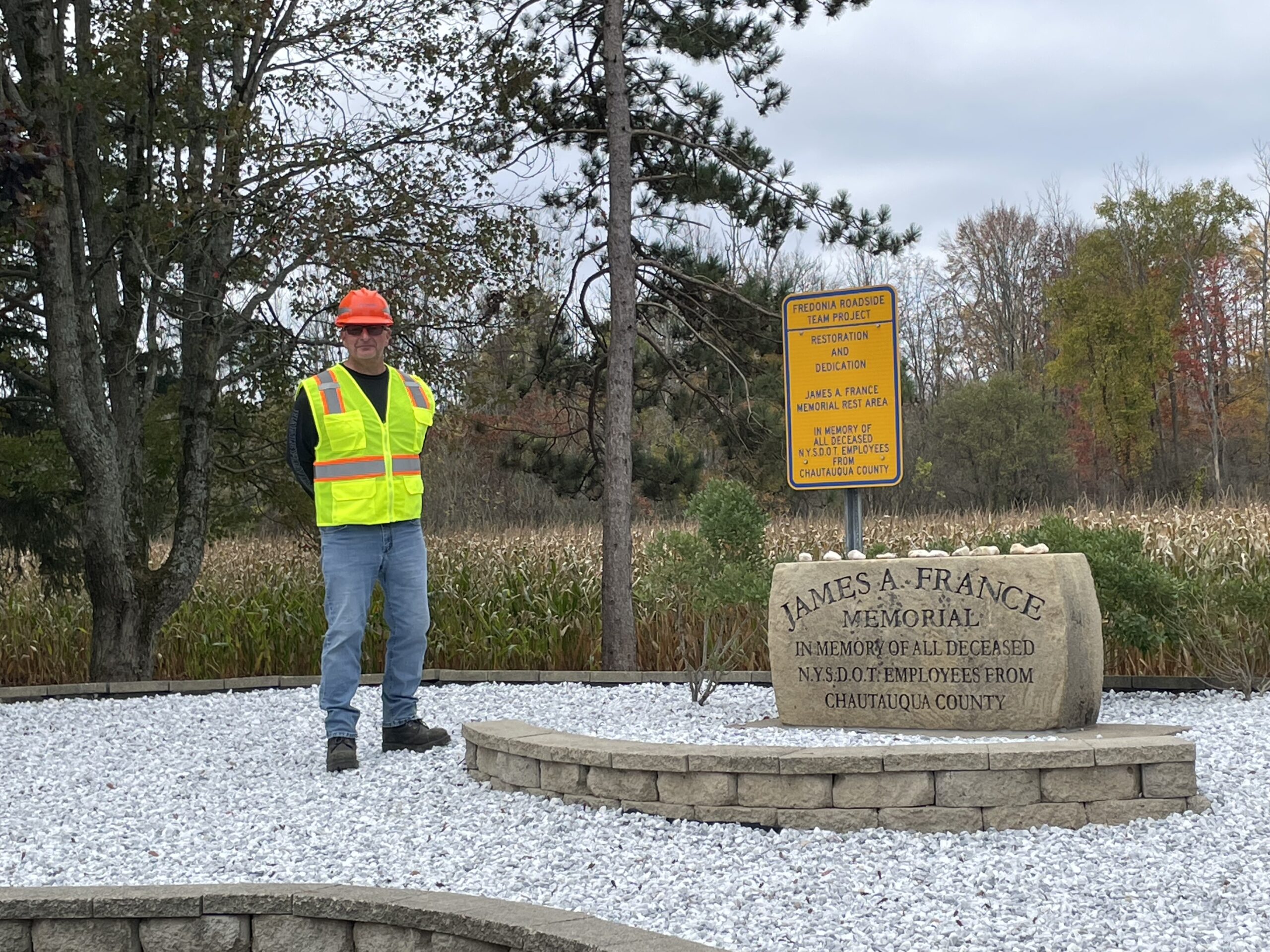 James A. France Rest Area gets new marble stone | News, Sports, Jobs ...